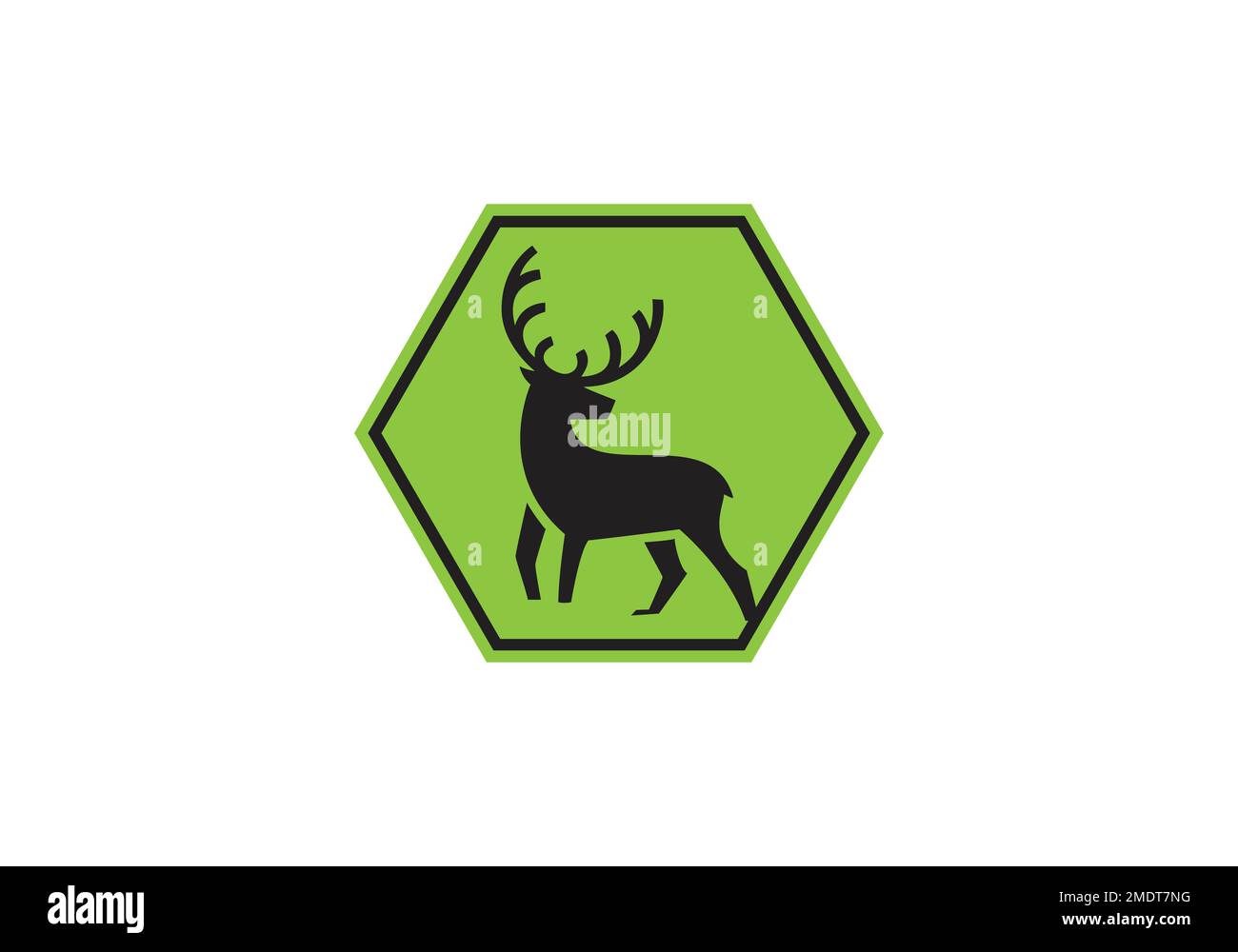 Logo tete cerf Banque d'images vectorielles - Page 3 - Alamy