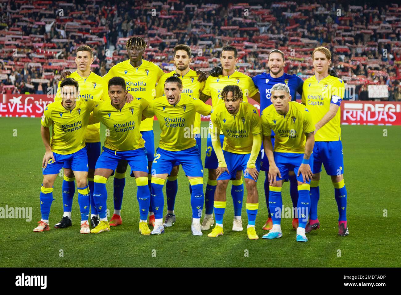 Équipe de Cadix pendant le championnat d'Espagne la Ligue de football ...