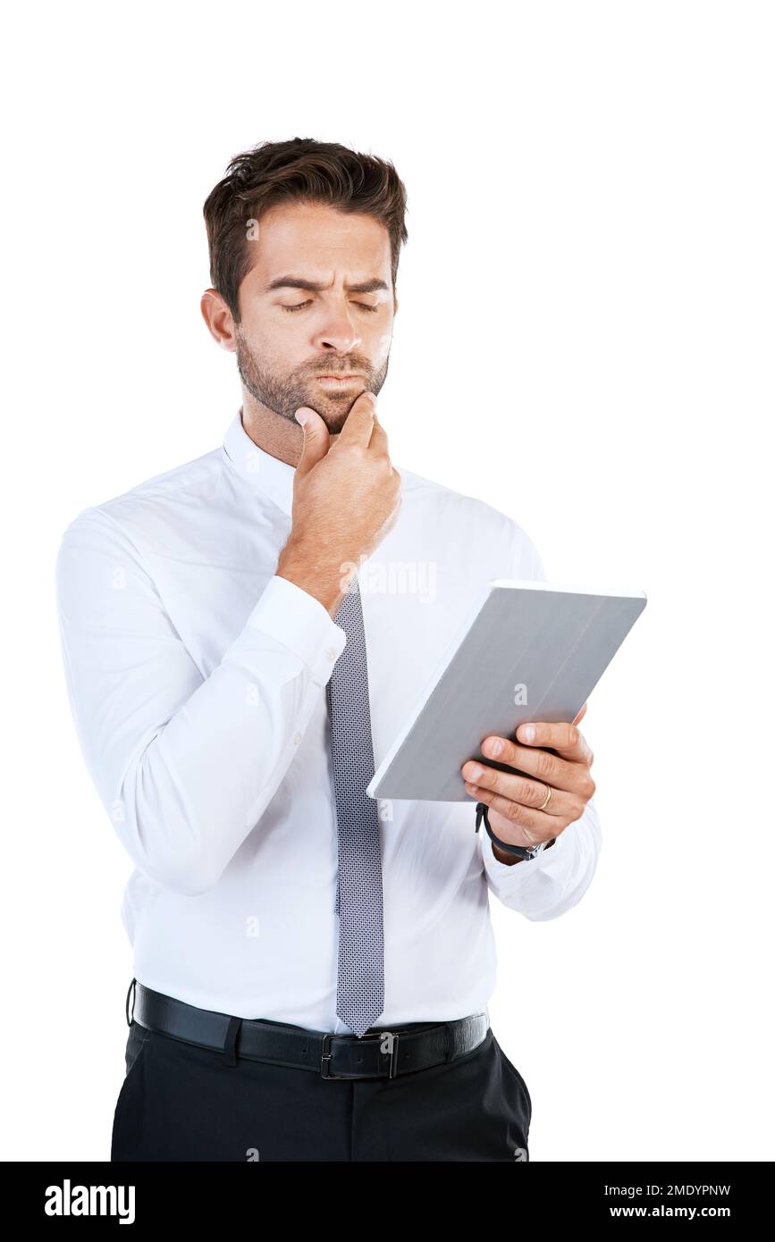 Réfléchir à la façon de résoudre ce problème. Photo studio d'un beau ...