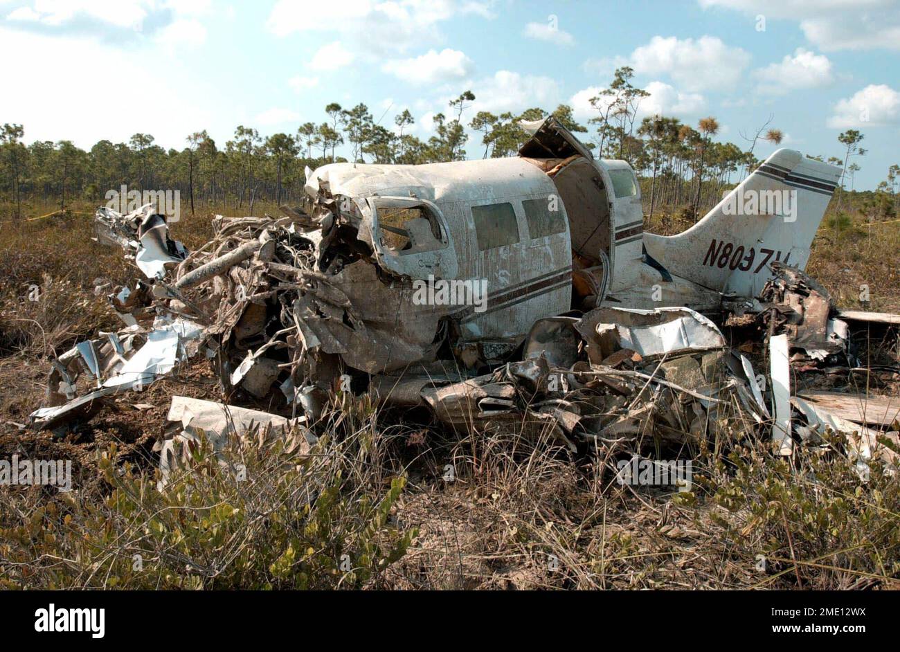 The plane, in which singer and actress Aaliyah died, rests in a swamp ...