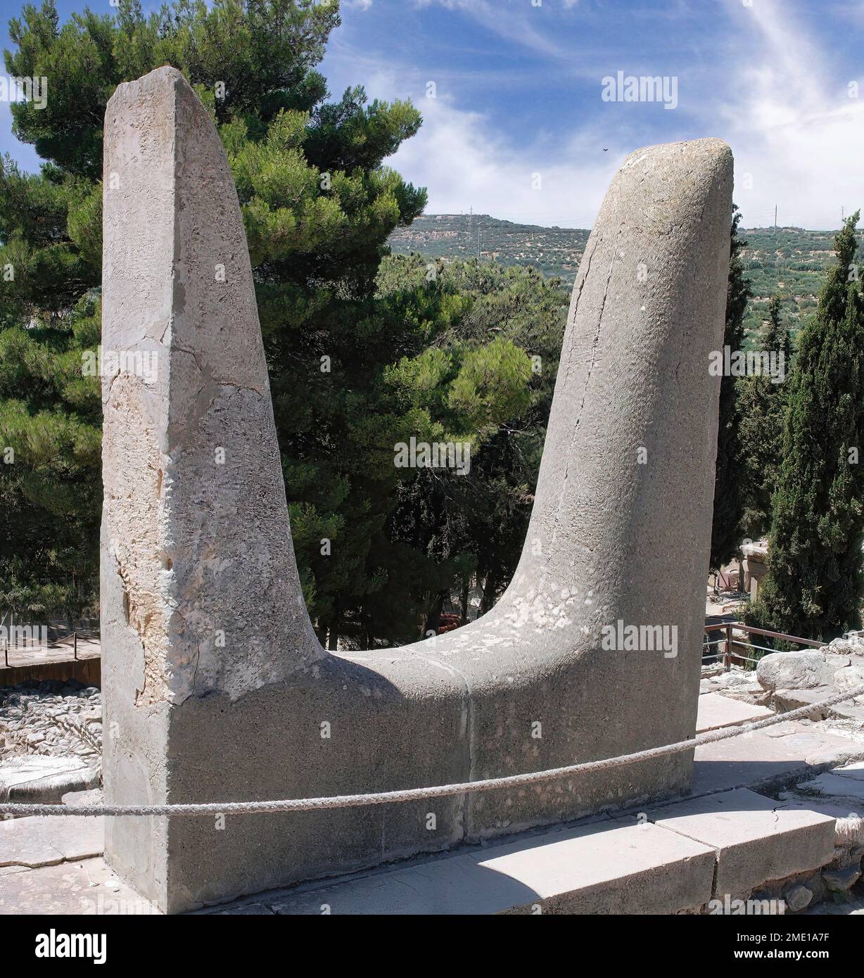 Le site archéologique de Knossos, la ville dirigée par Minos, capitale ...