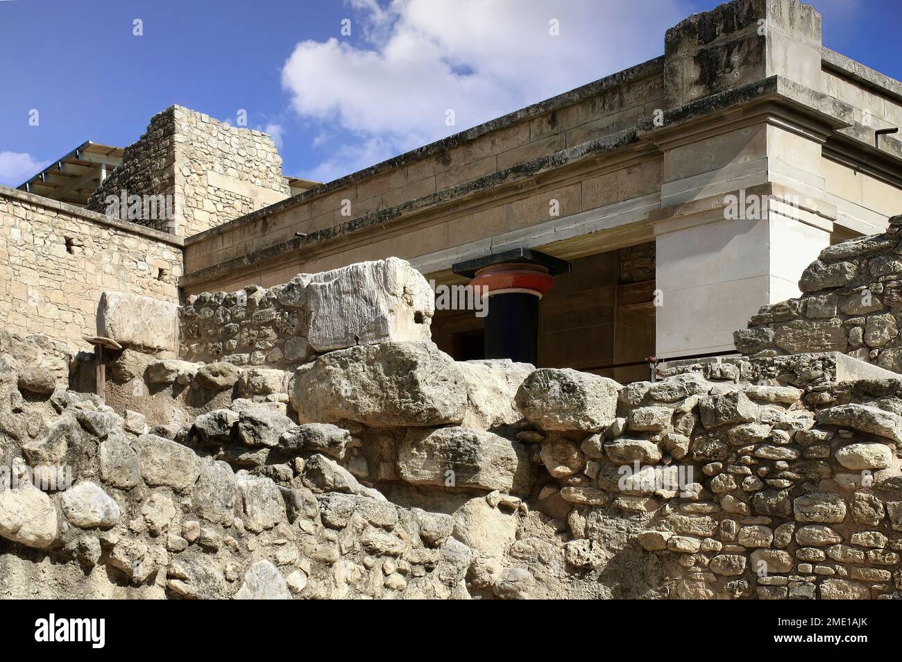 Le site archéologique de Knossos, la ville dirigée par Minos, capitale ...