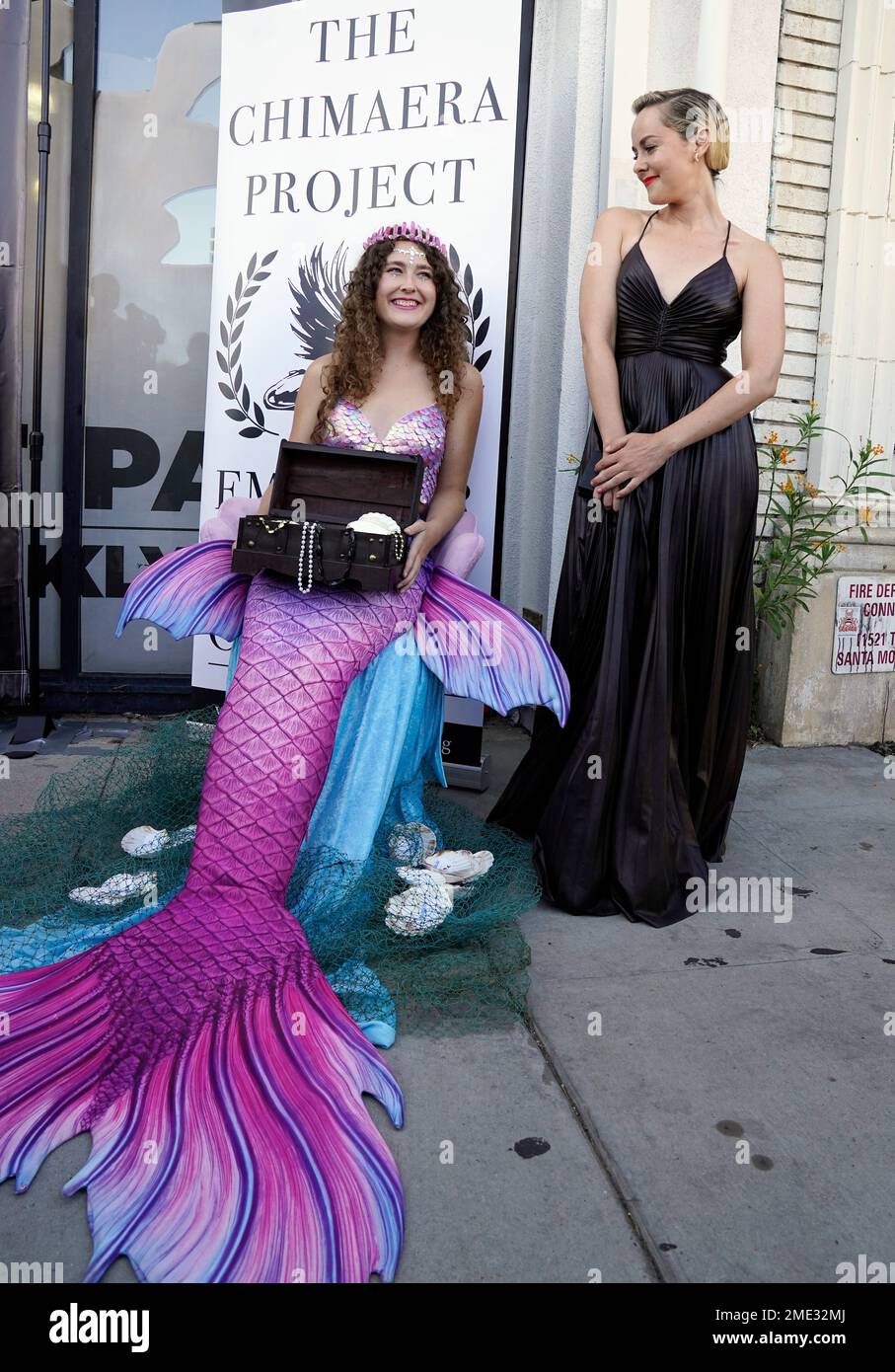 Jena Malone, right, a cast member in the mermaid-themed "Lorelei ...
