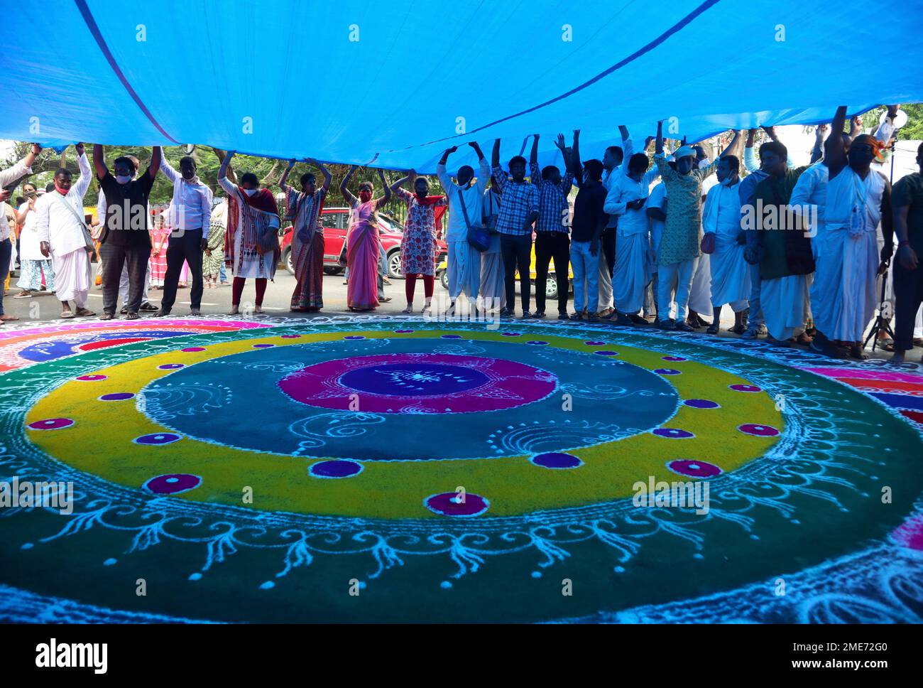 Devotees of International Society for Krishna Consciousness (ISKCON ...