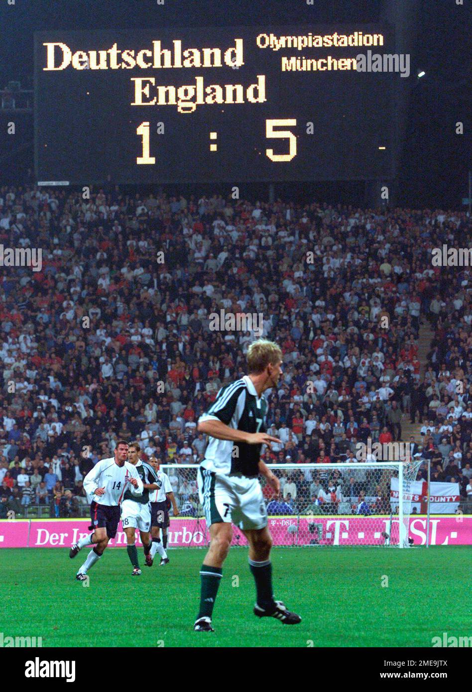 FILE - The Sept. 1, 2001 file photo shows the scoreboard with the ...