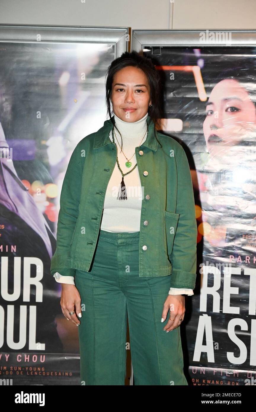Leanna Chea, actrice lors de la première du film Retour à Séoul de Davy Chou à la Bibliothèque ...