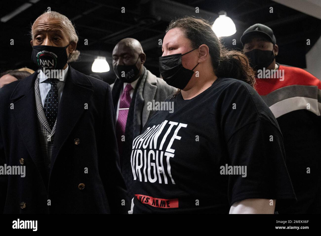 Katie Wright, mother of Daunte Wright, leaves Shiloh Temple ...