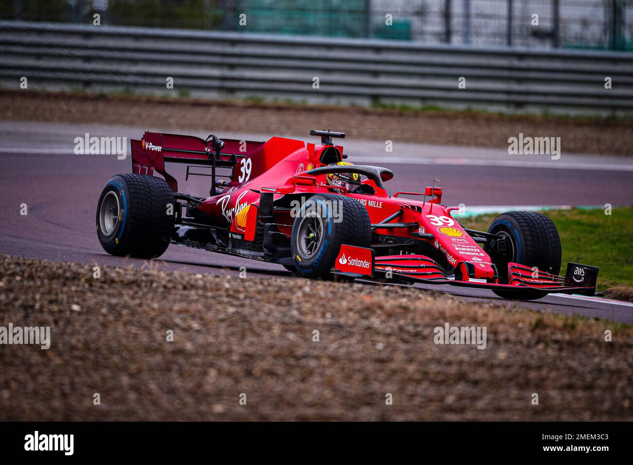 #39 Robert Shwartzman, Scuderia Ferrari lors d'un essai avec l'ancienne ...