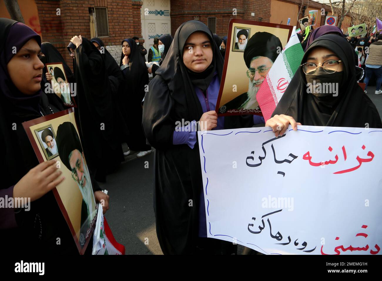 Téhéran, Téhéran, Iran. 24th janvier 2023. Des étudiantes iraniennes ...