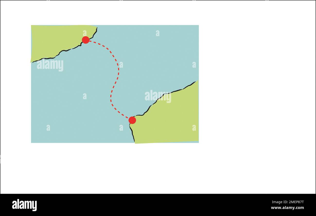 Map of the english channel Banque de photographies et d’images à haute ...