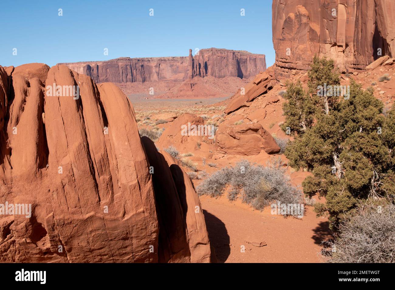 Monument Valley est un symbole emblématique du sud-ouest américain, qui ...