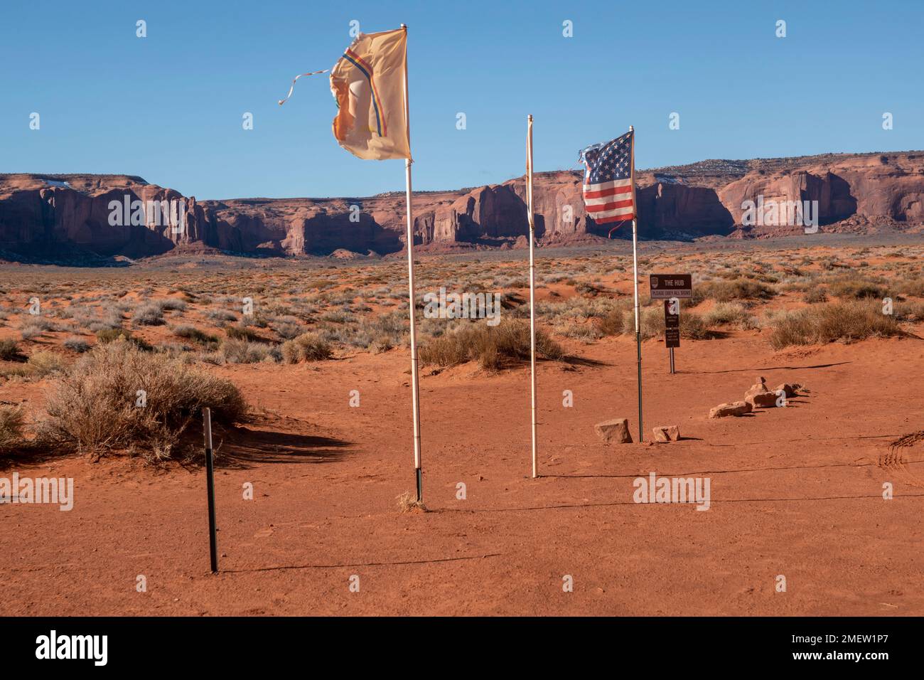 Monument Valley est un symbole emblématique du sud-ouest américain, qui ...