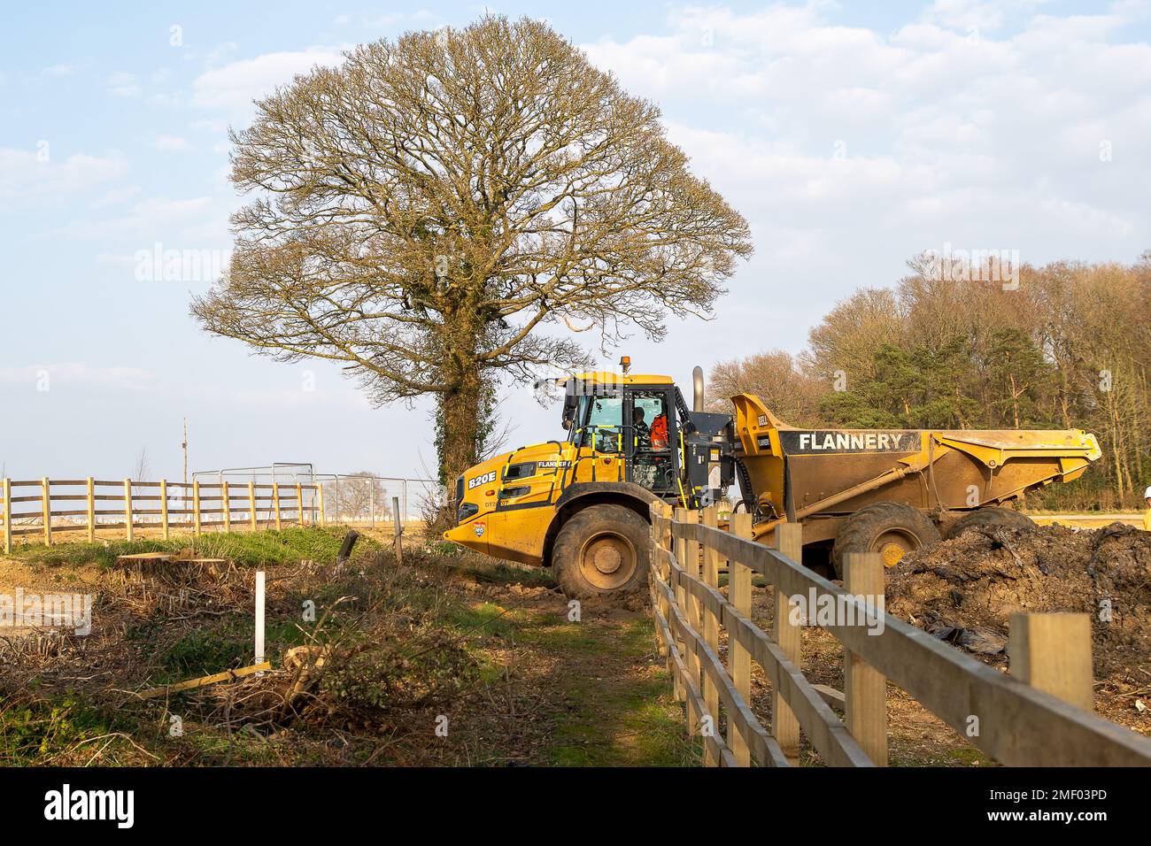 Wendove Dean, Aylesbury Vale, Royaume-Uni. 24th mars 2022. HS2 ...