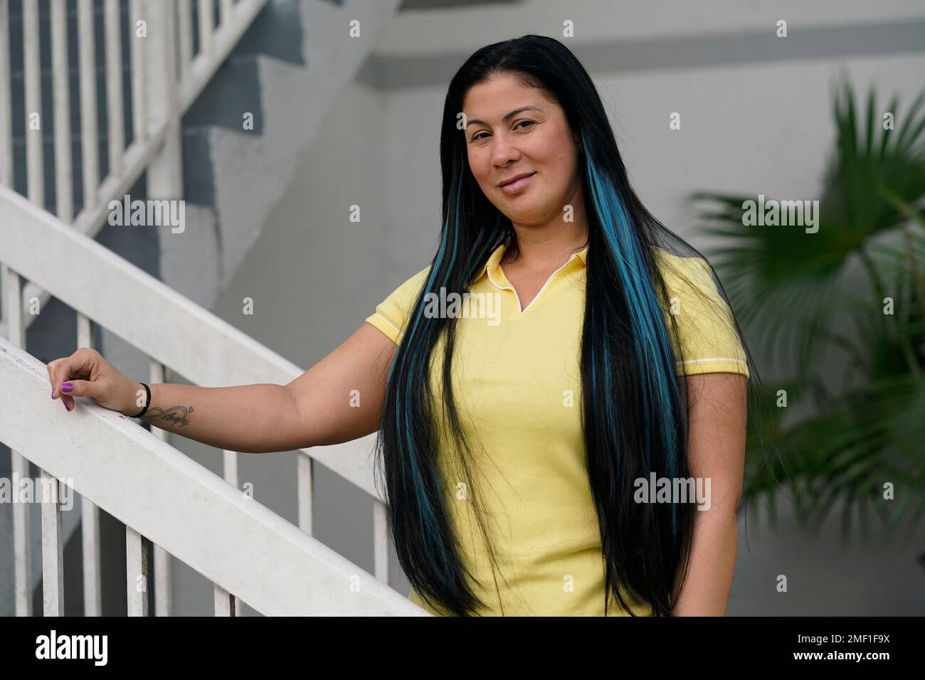Venezuelan Ruth Valle poses for a portrait at her home in Miami ...