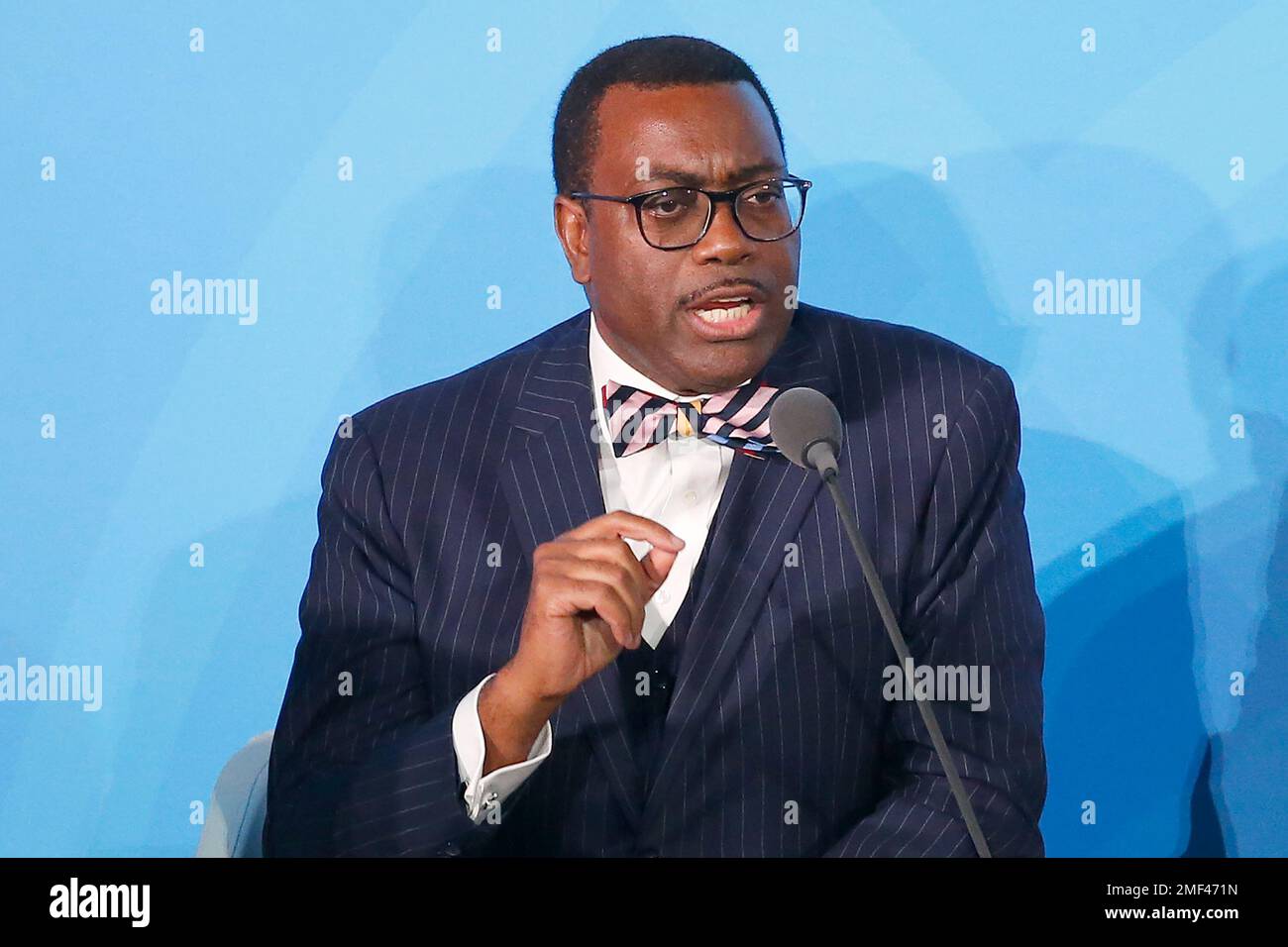 FILE - In this Sept. 23, 2019 file photo, African Development Bank ...