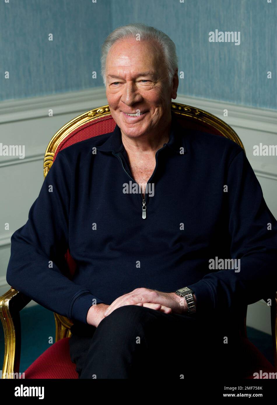 FILE - Christopher Plummer poses for a portrait in New York on May 24 ...