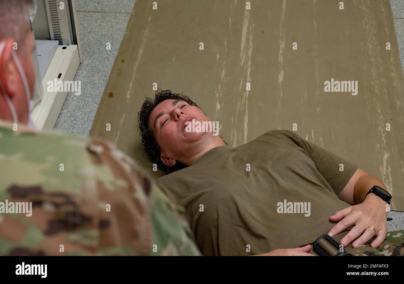 Le Sgt. Principal Lisa Pickett, chef principal du Groupe médical 8th ...