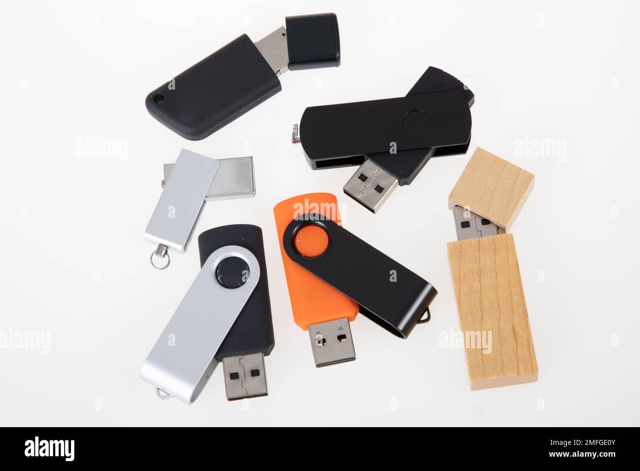 Modèle de lecteur flash USB maquette identité d'entreprise Publicité ...