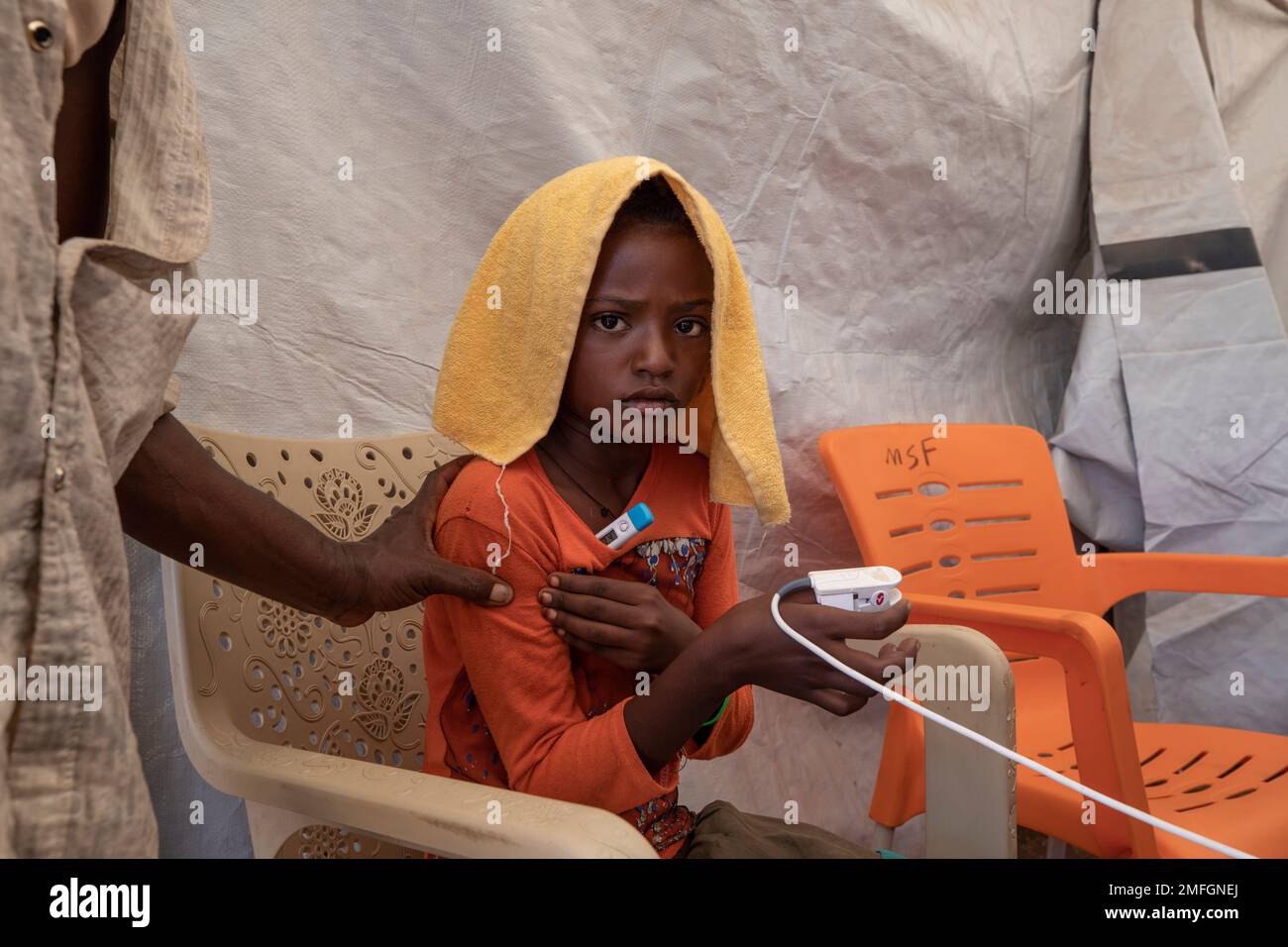 A Tigranyan girl who fled the conflict in Ethiopia's Tigray region ...