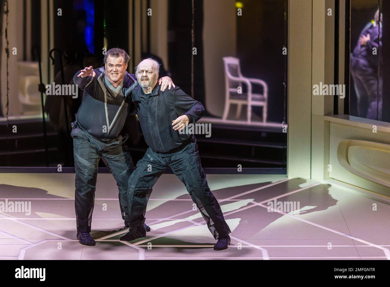 PRODUCTION - 23 janvier 2023, Brandenburg, Cottbus: Lors d'une ...