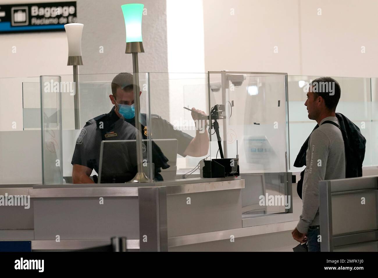 International passengers arrive at Miami international Airport where ...