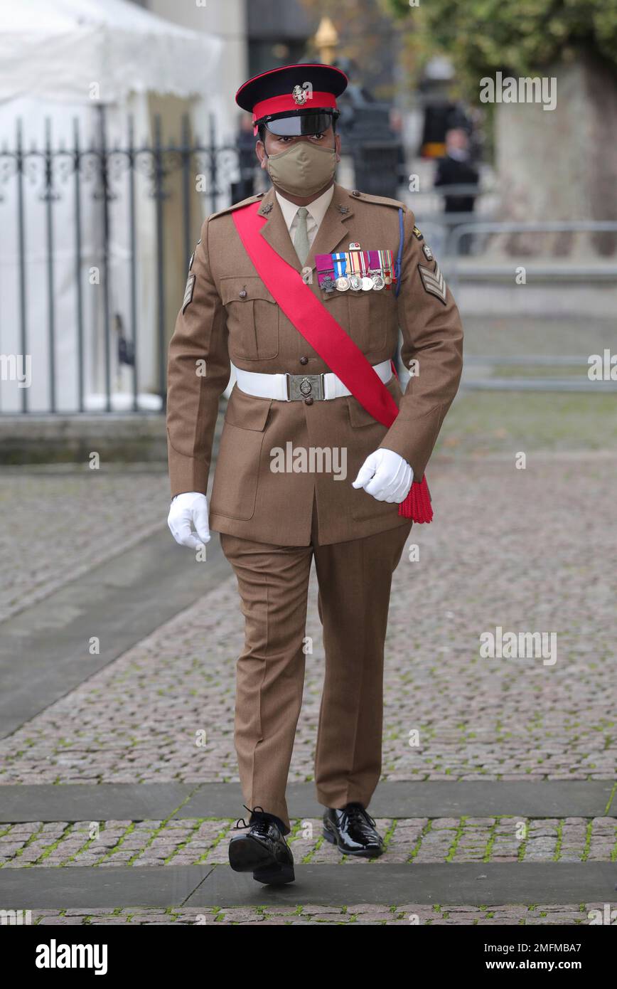 Victoria Cross recipient Johnson Beharry arrives at Westminster Abbey ...