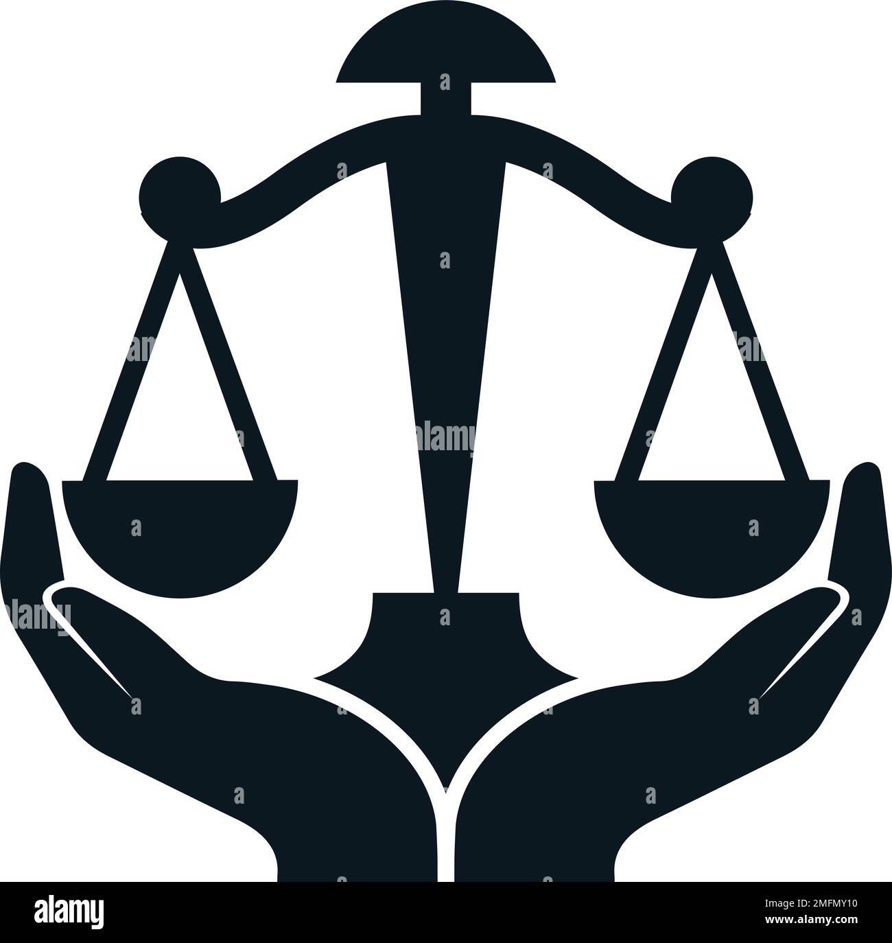 balance de mesure. design de l'icône du logo du service d'avocat ...