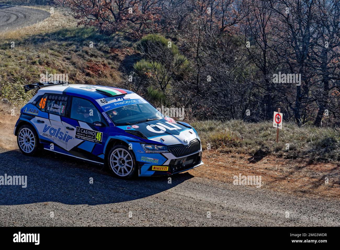 WRC2 MONTE CARLO 2023 Niboli Simone - Brunetti Battista ES10/13 ...