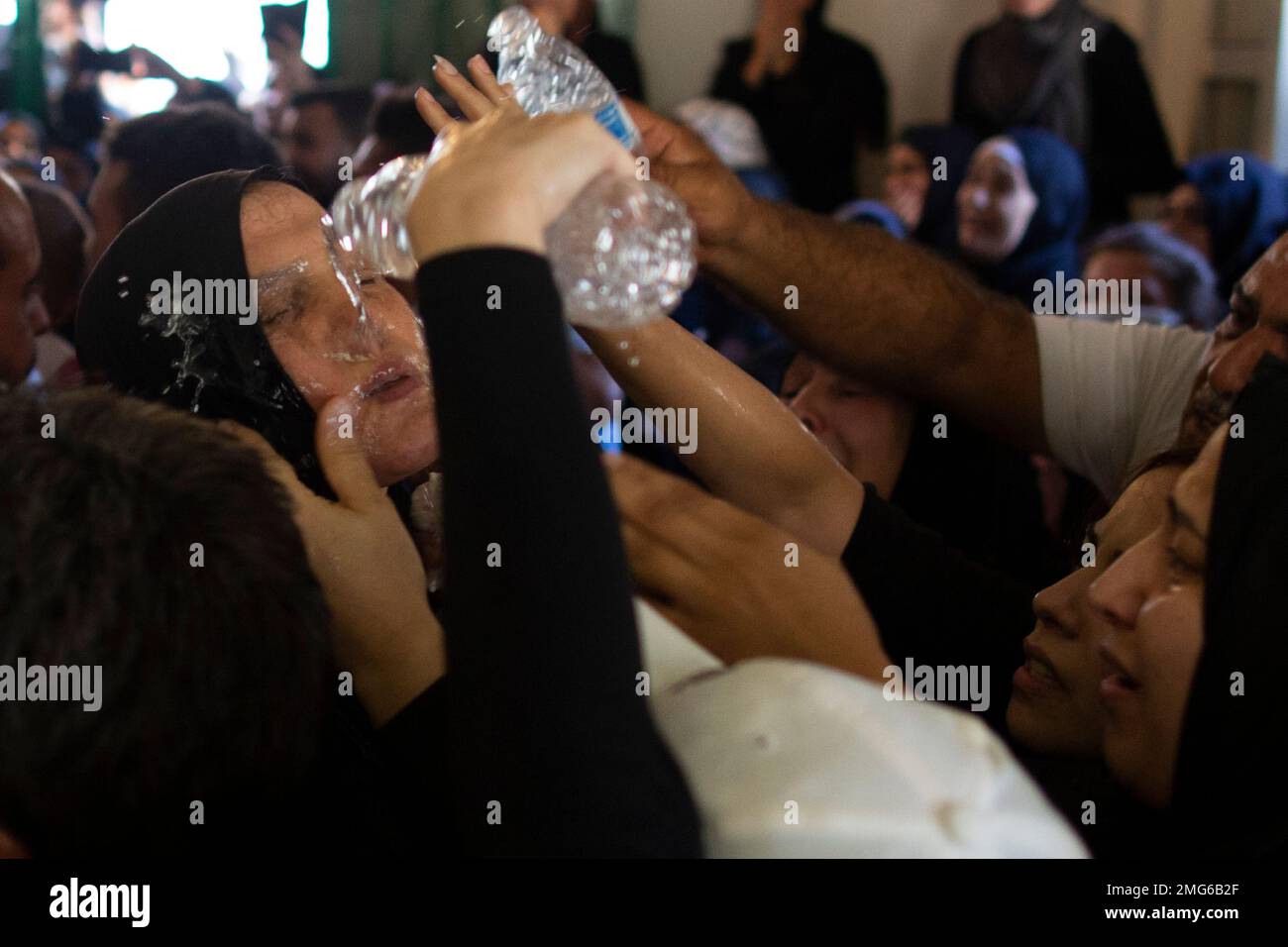 Relatives and friends of Hassan Zaher Ghosn, 14, who was killed last ...