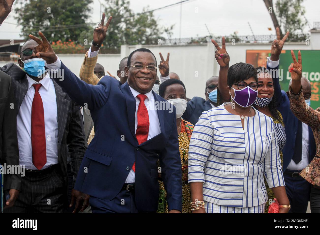 Pascal Affi N'Guessan of the Ivorian Popular Front party of ex ...