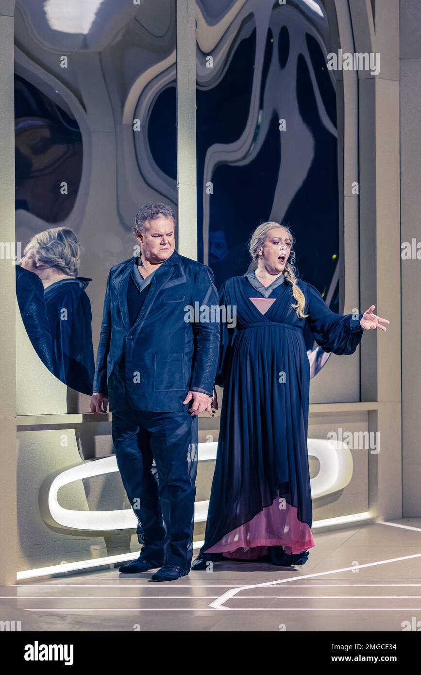 PRODUCTION - 17 janvier 2023, Brandenburg, Cottbus: Lors d'une ...