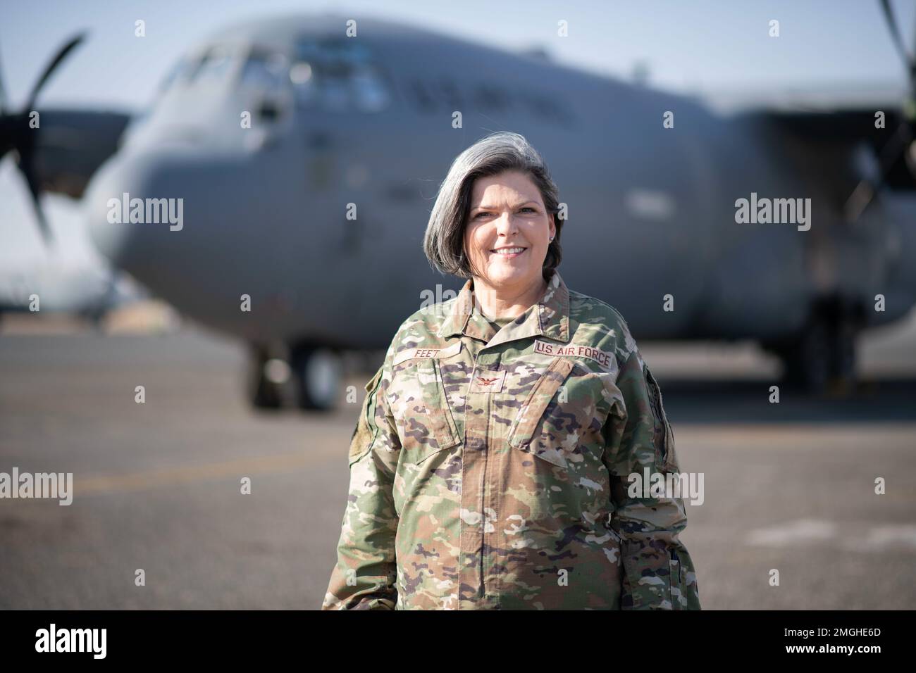 ÉTATS-UNIS Le colonel de la Force aérienne Tiffany Feet, directeur du ...