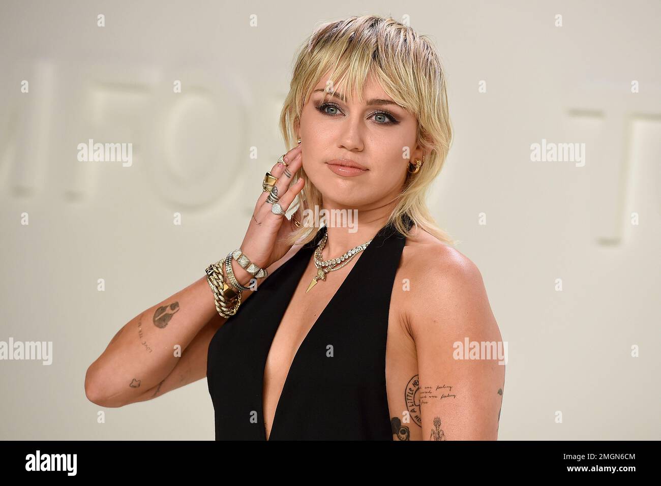 FILE - In this Feb. 7, 2020 file photo, actress-singer Miley Cyrus ...