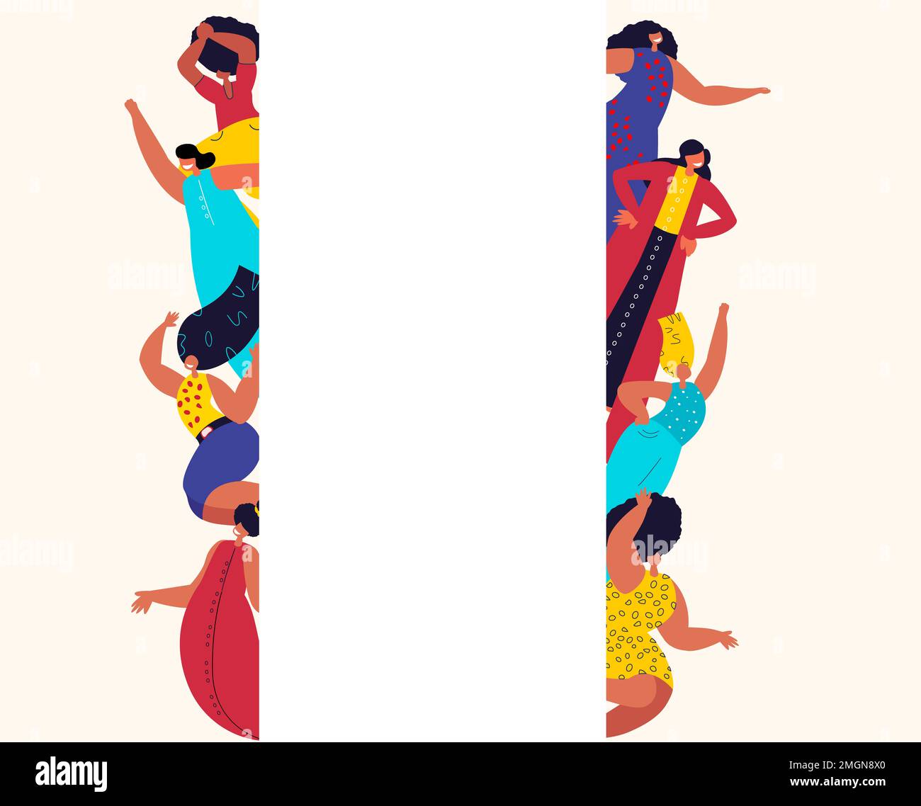 Modèle d'affiche de la Journée internationale de la femme.concept de ...