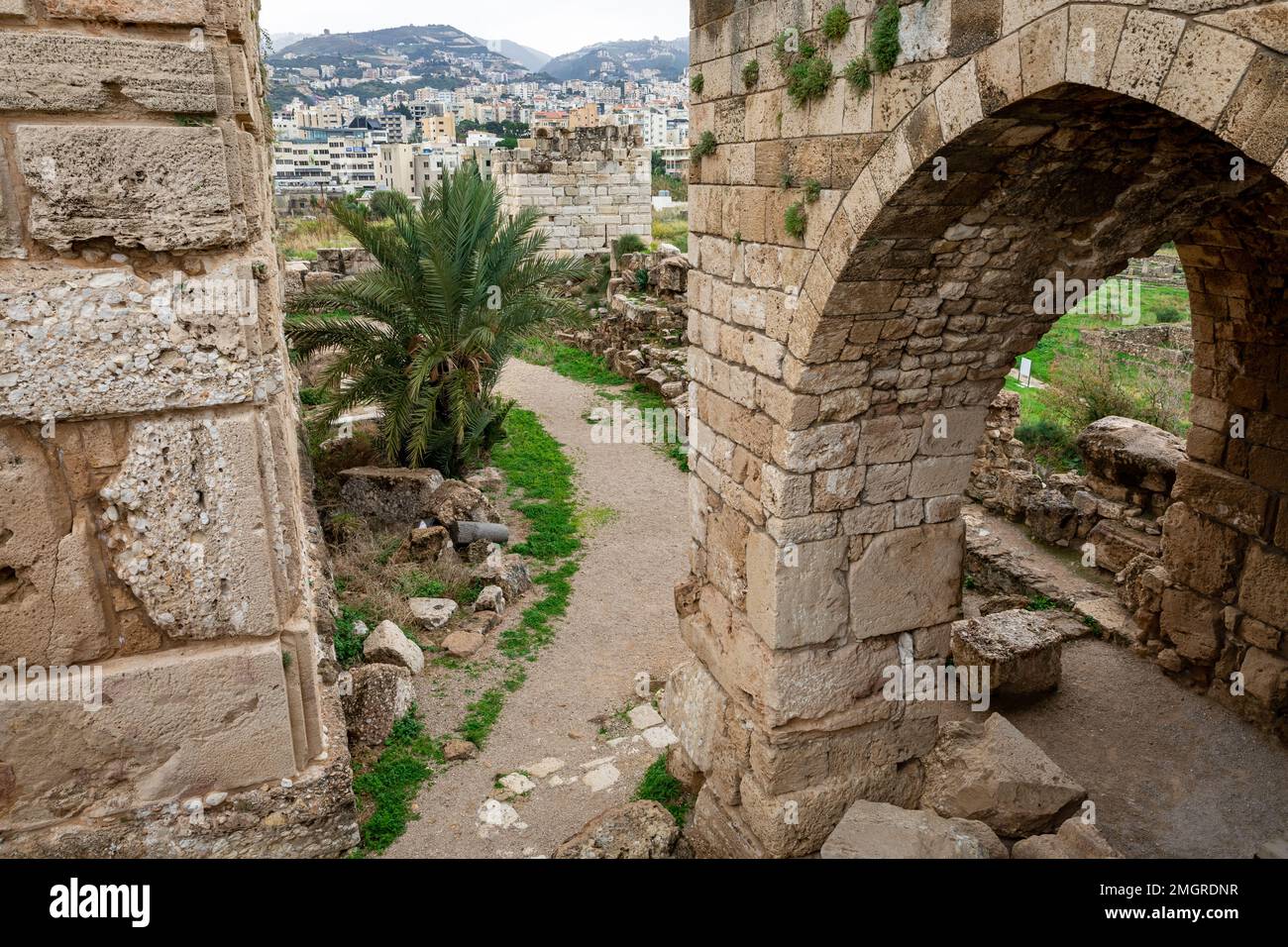 Château de Byblos Crusader, Liban. Il a été construit par les Croisés ...