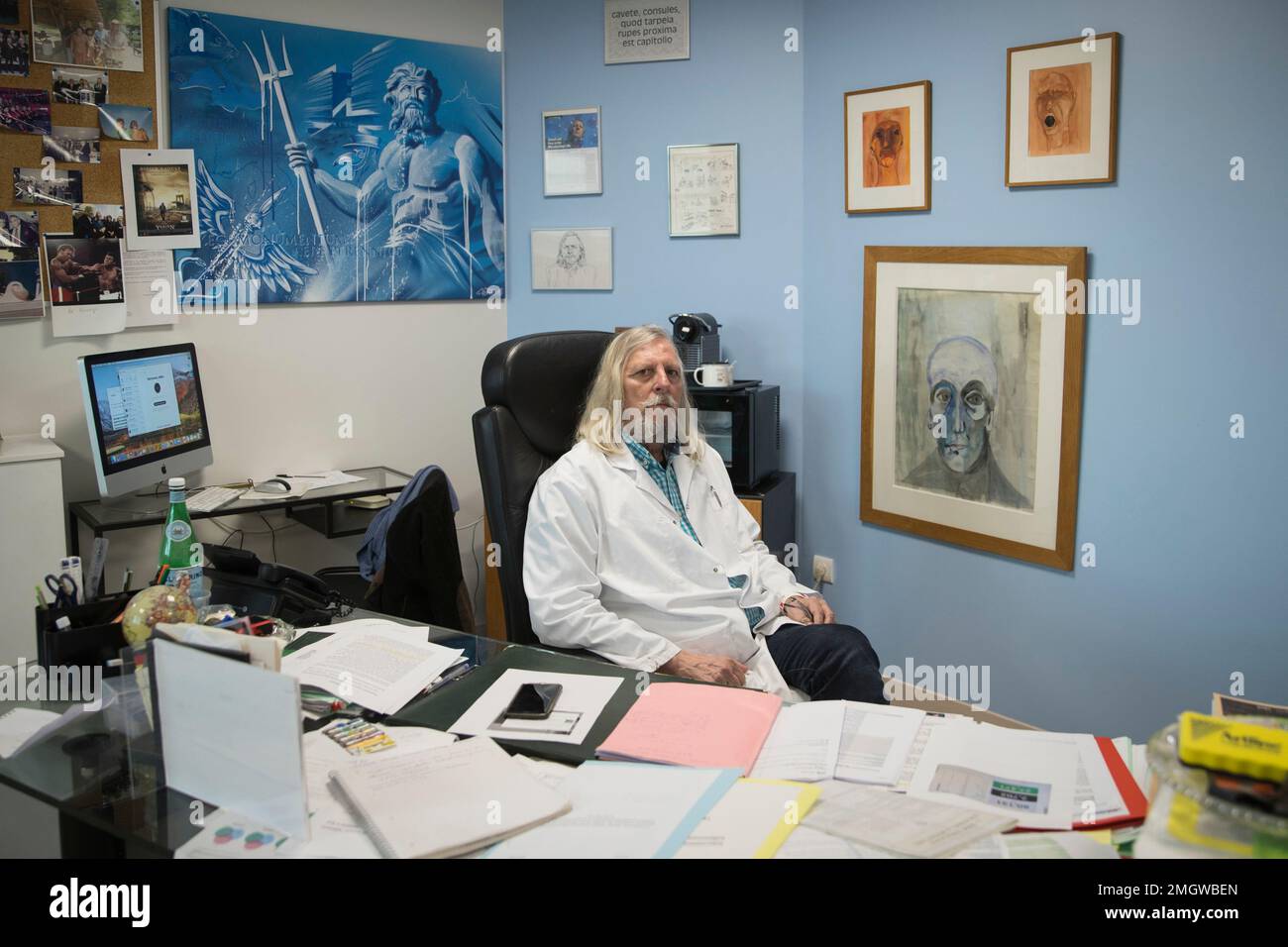 Professor Didier Raoult, director of the Mediterranean institute of ...