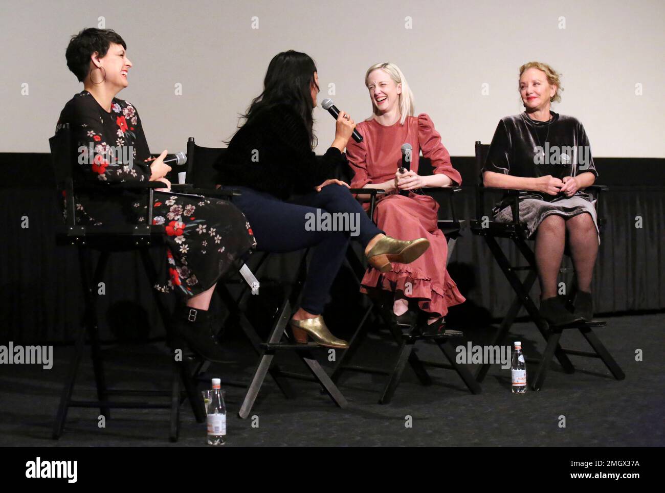 Stacey Wilson Hunt, director Christina Choe, Andrea Riseborough and J ...