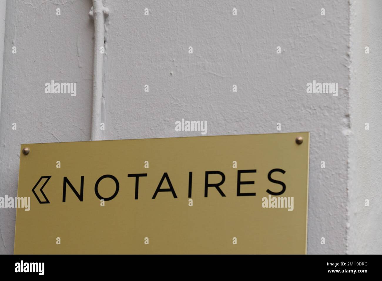 Notaires plaque Banque de photographies et d’images à haute résolution ...