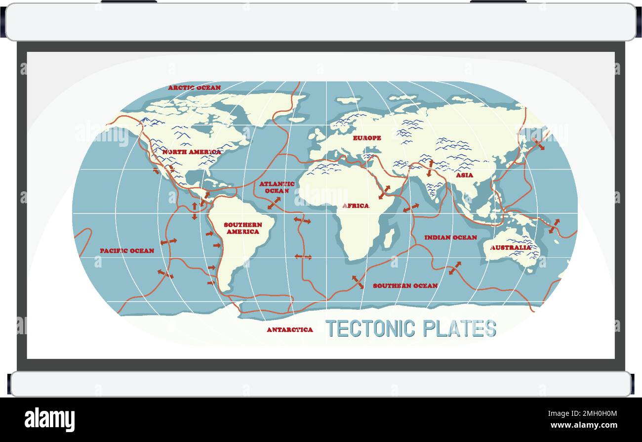 Tectonic landforms Banque d'images vectorielles - Alamy