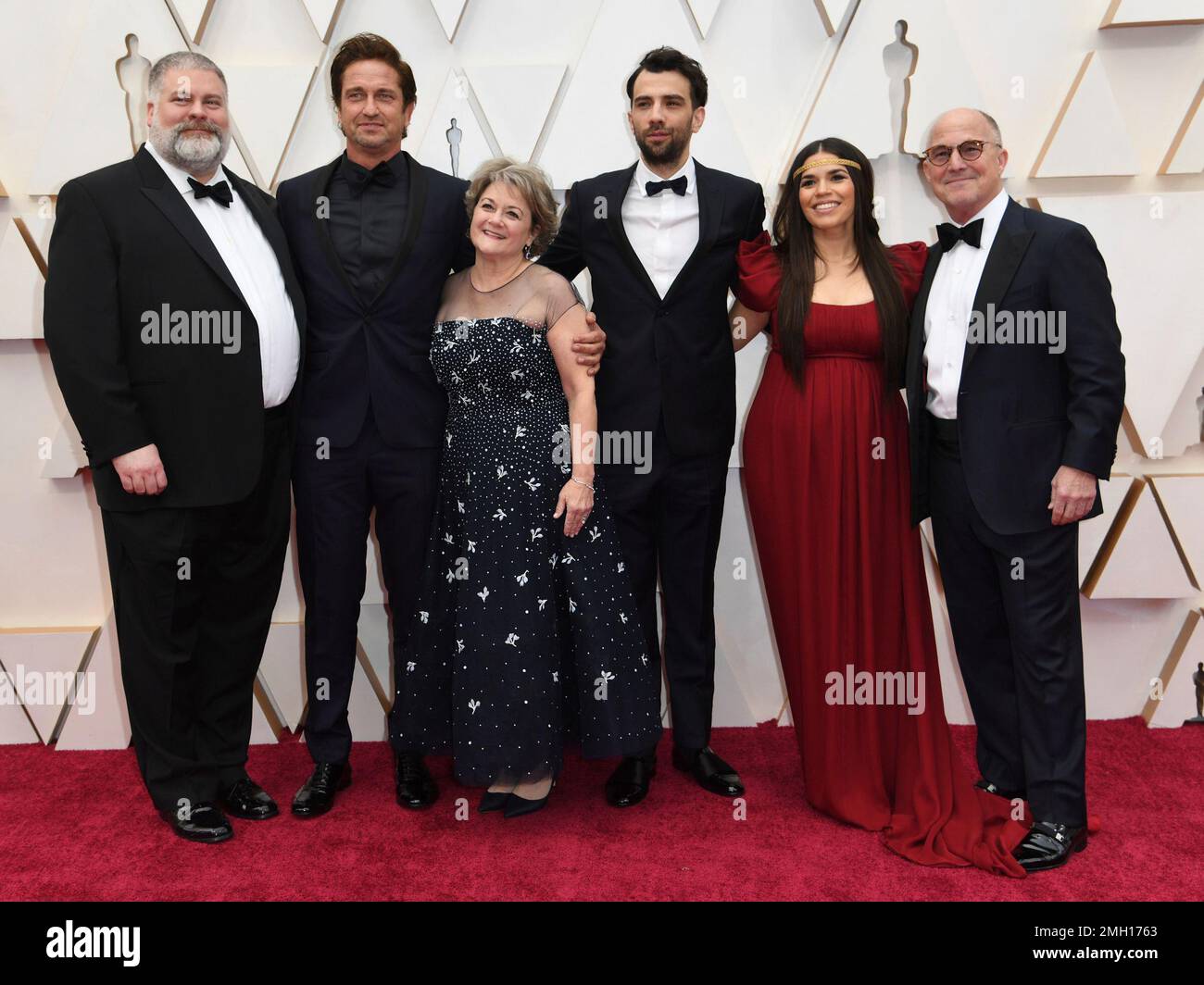 Dean DeBlois, from left, Gerard Butler, Bonnie Arnold, Jay Baruchel ...