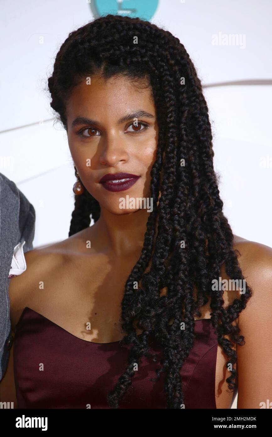 Actress Zazie Beetz poses for photographers upon arrival at the Bafta ...