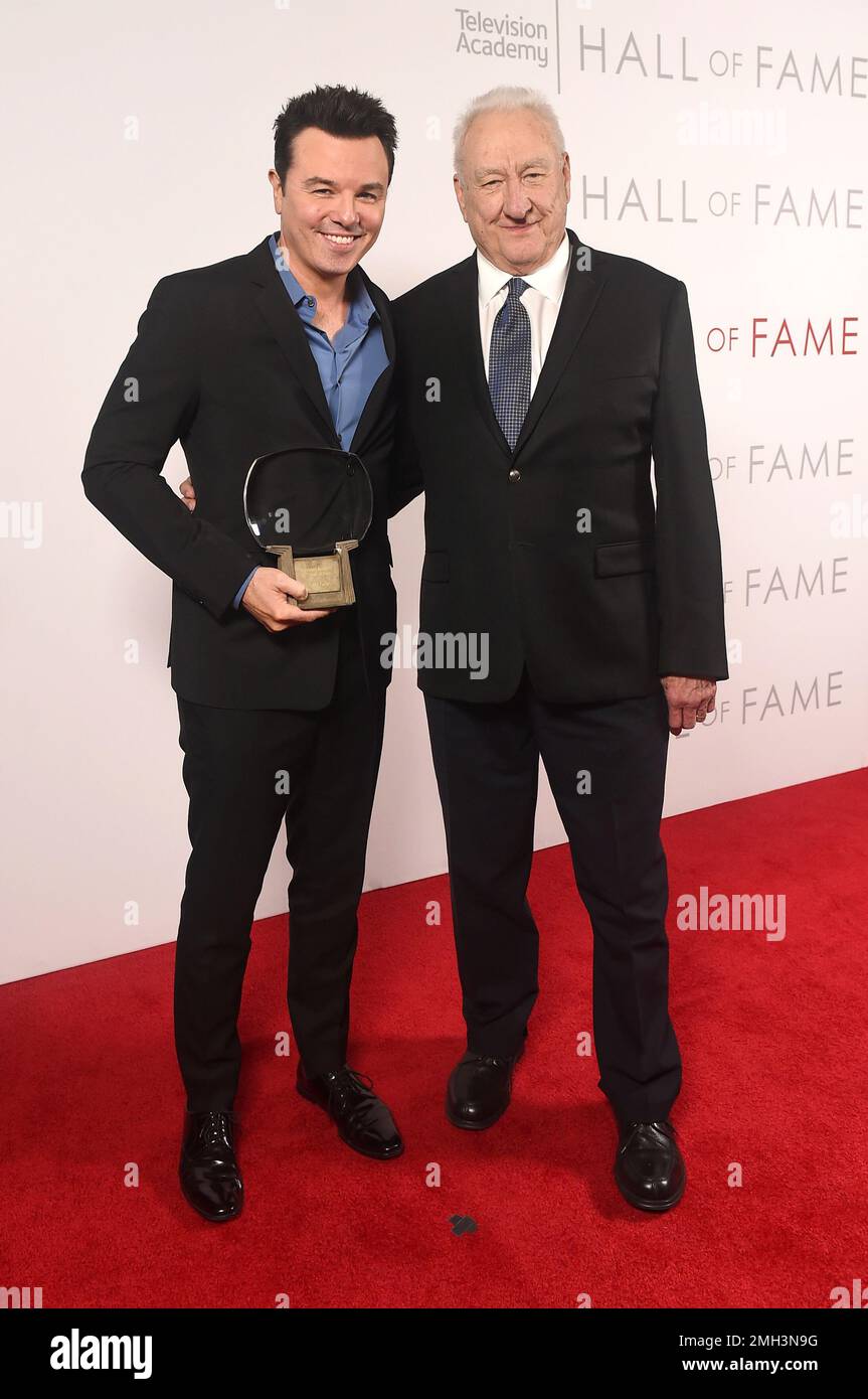 EXCLUSIVE - Don Mischer, right, and inductee Seth MacFarlane pose for a ...