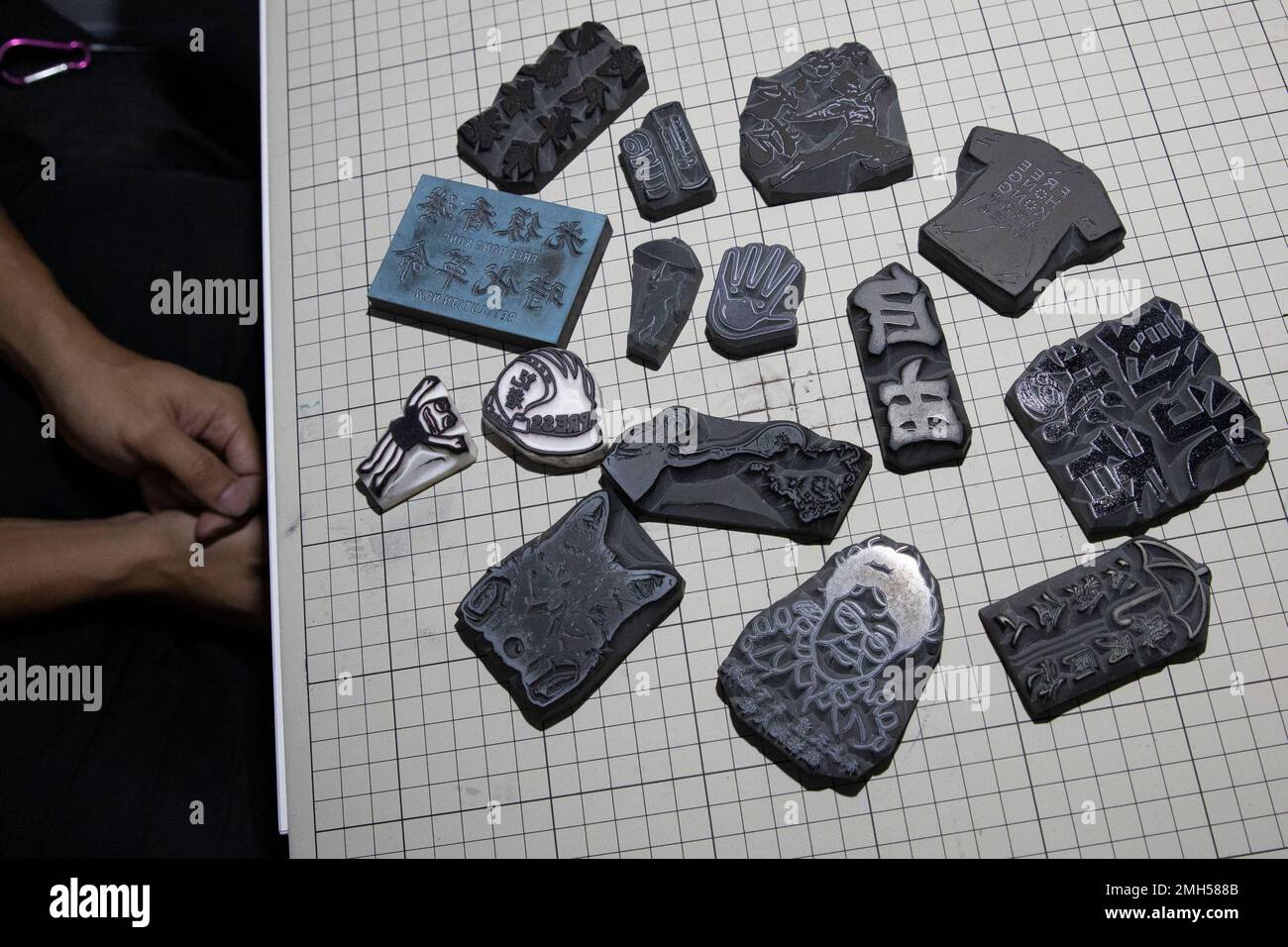 In this Saturday, Jan. 18, 2020, photo, Jason Kwan shows his collection ...