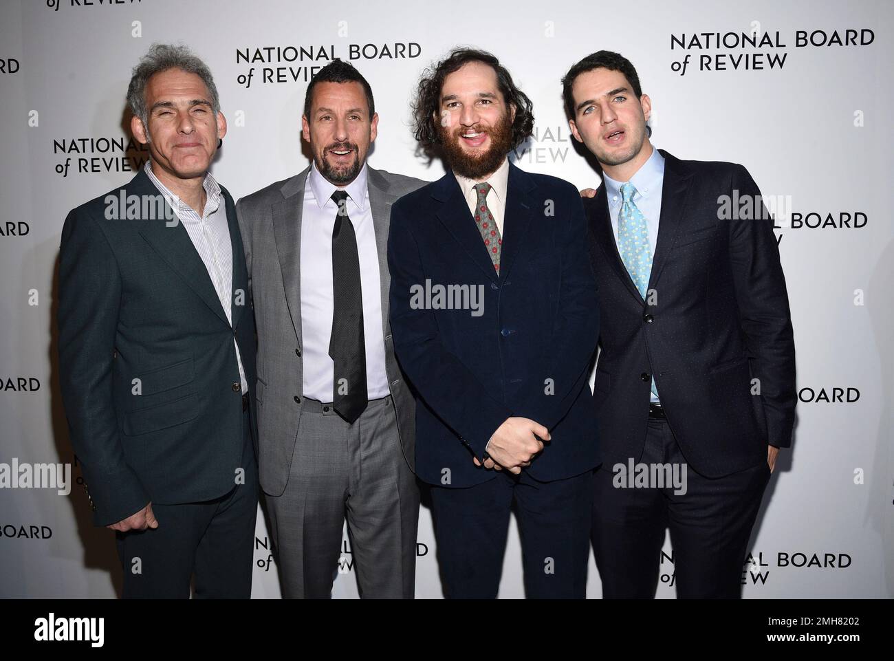 Ronald Bronstein, from left, Adam Sandler, Josh Safdie and Benny Safdie ...