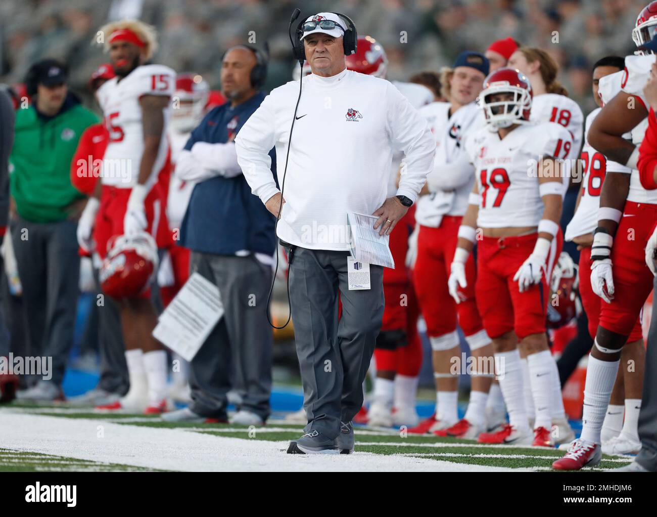 FILE - In this Oct. 12, 2019, file photo, Fresno State coach Jeff ...