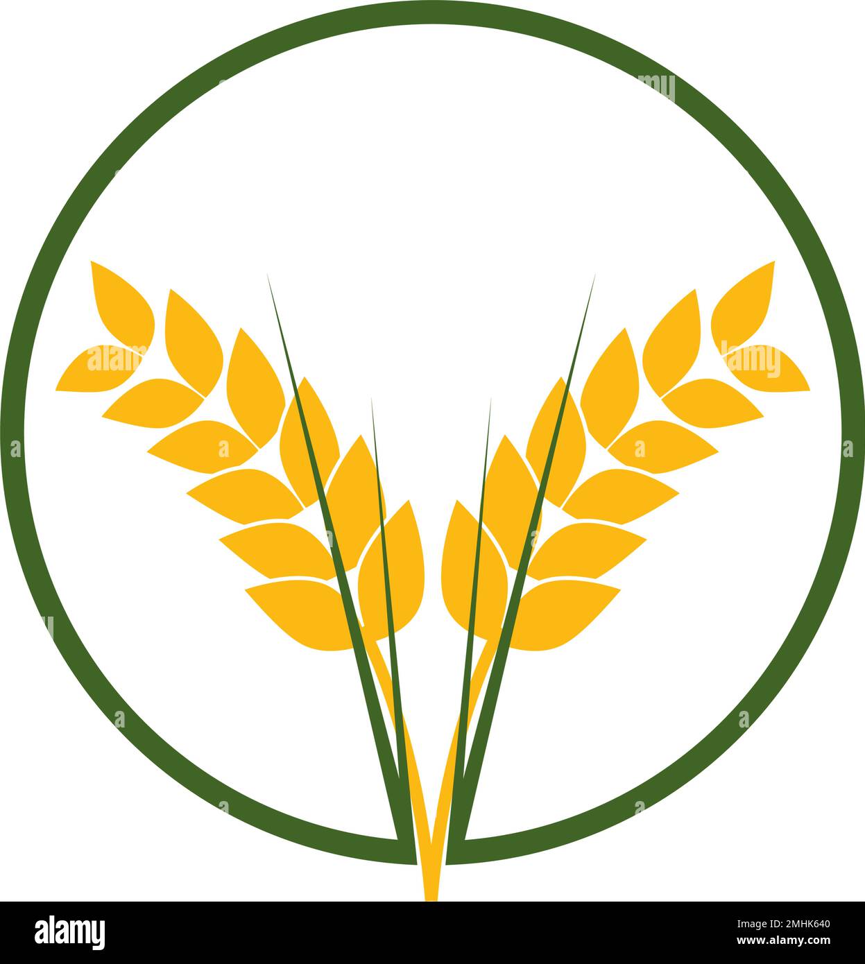 Logo de l'agriculture du blé. motif de symbole d'illustration ...