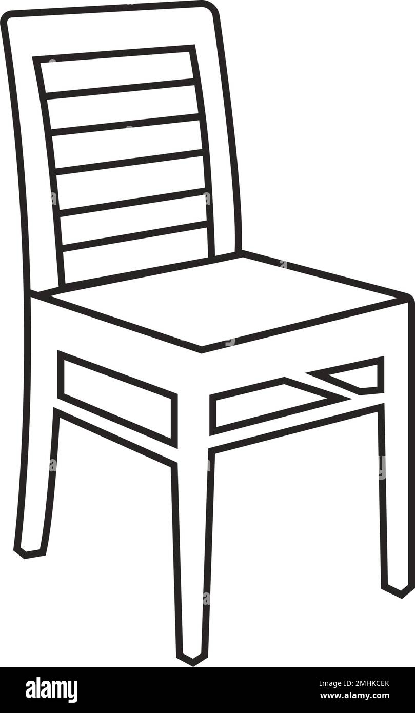 icône de vecteur de chaise.symboles et signes de dessin d'illustration ...