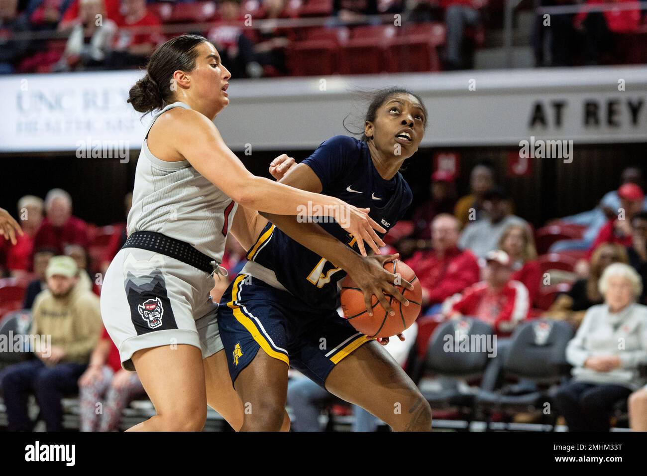 North Carolina A&T's Deja Winters (13) drives against North Carolina ...