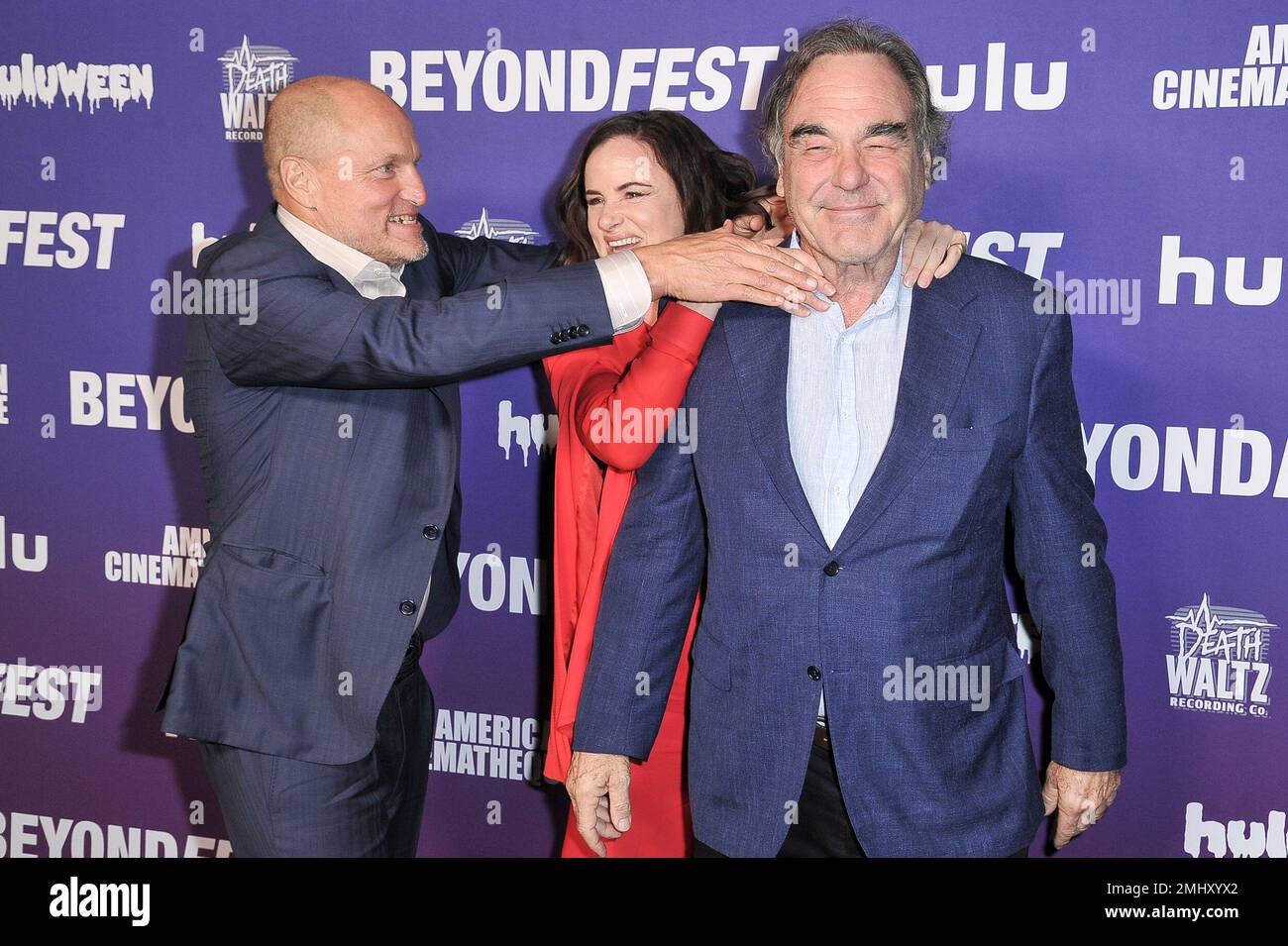 Woody Harrelson, from left, Juliette Lewis and Oliver Stone attend ...