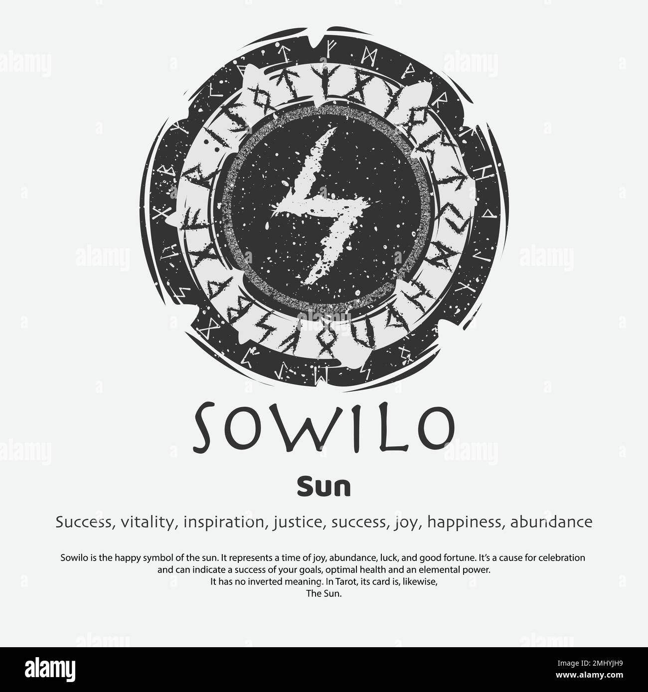 Sowilo rune Banque de photographies et d’images à haute résolution - Alamy